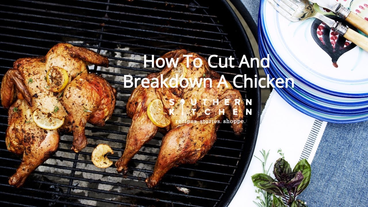 How To Cut And Breakdown A Chicken - YouTube