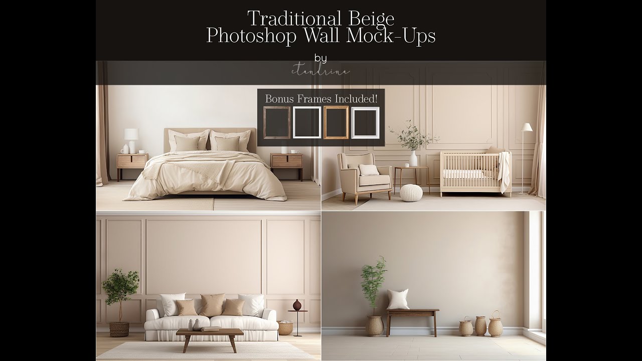 Mock Up Wall Photoshop Tutorial - CTandRina Digitals - YouTube