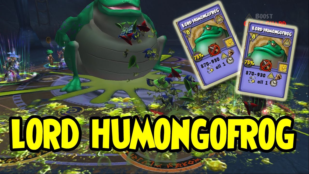 Wizard101: 🐸LORD HUMONGOFROG SPELL🐸 Awesome Spells You May Not Know ...