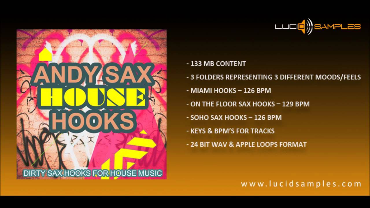 Andy Sax House Hooks - Sample Pack Demo - YouTube