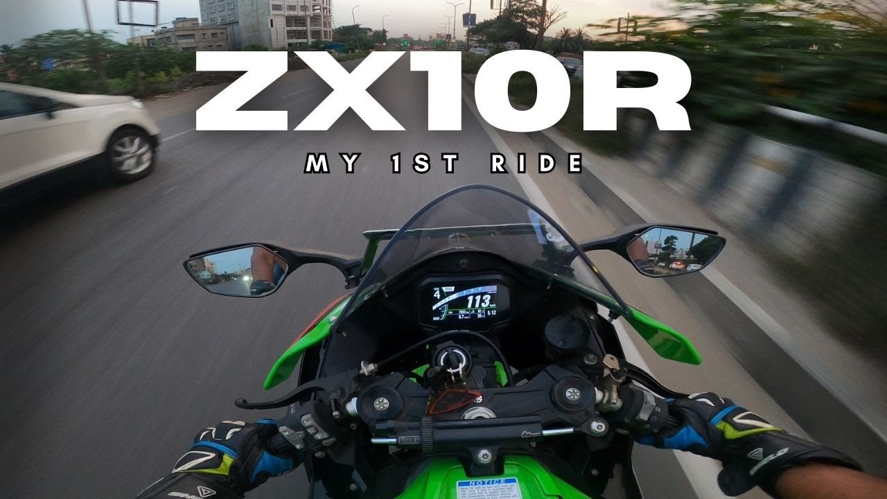 Riding Kawasaki Zx10R for the 1st Time || Kawasaki Zx10r first ride # ...