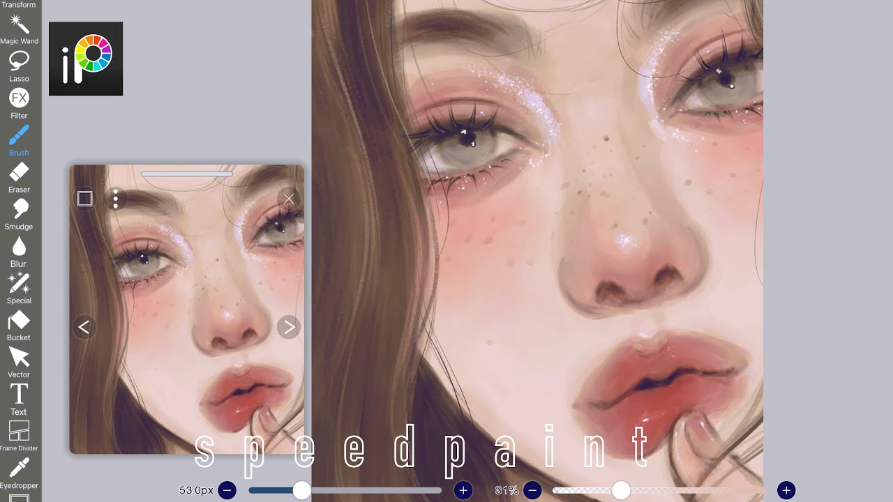 Draw a pretty face with me in ibisPaint x🌹 - YouTube