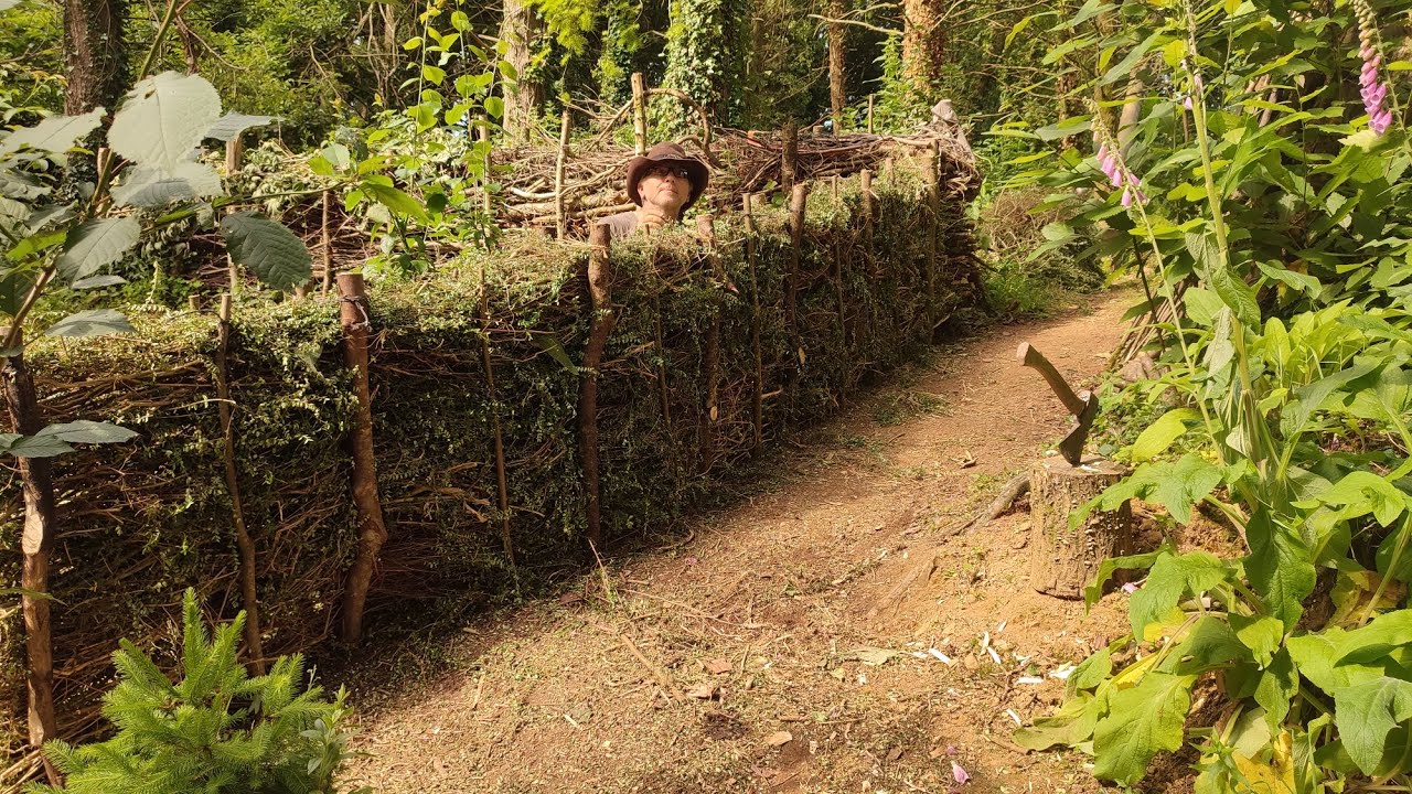 Back in my stone boat - Making my natural fence in my garden | Solo ...