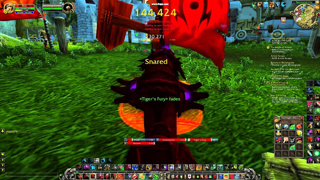 Feral Druid One Shot Macro MoP 5.3 - YouTube