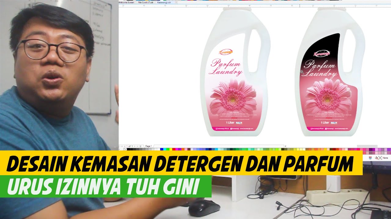 BIKIN DESAIN LABEL KEMASAN DETERGEN YANG MEMIKAT IBU IBU - YouTube