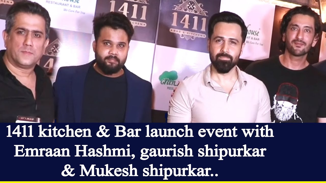 1411 kitchen & Bar launch event with Emraan Hashmi, gaurish shipurkar ...
