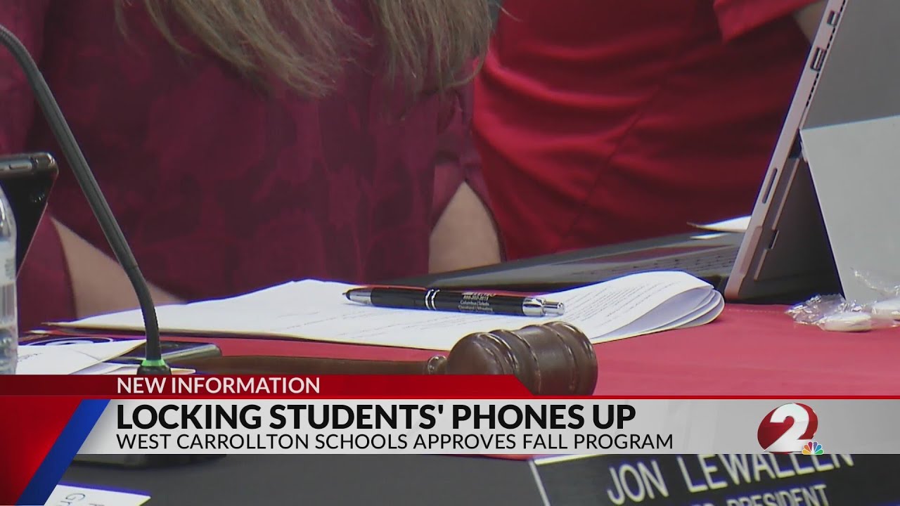 School district to have students lock phones in pouches - YouTube