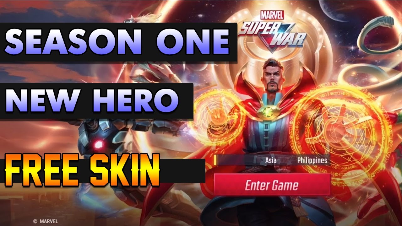 SEASON ONE OF MARVEL SUPER WAR - FREE SKIN AND NEW HERO - YouTube