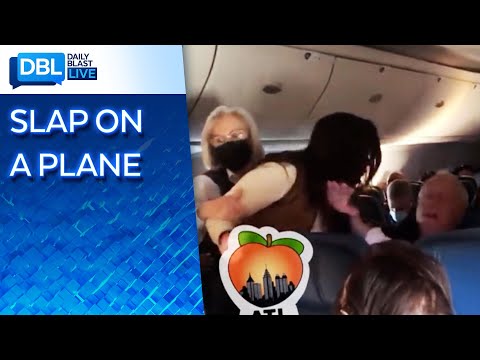 Maskless Woman Slaps, Spits on Man in Midair Fight With Maskless Man