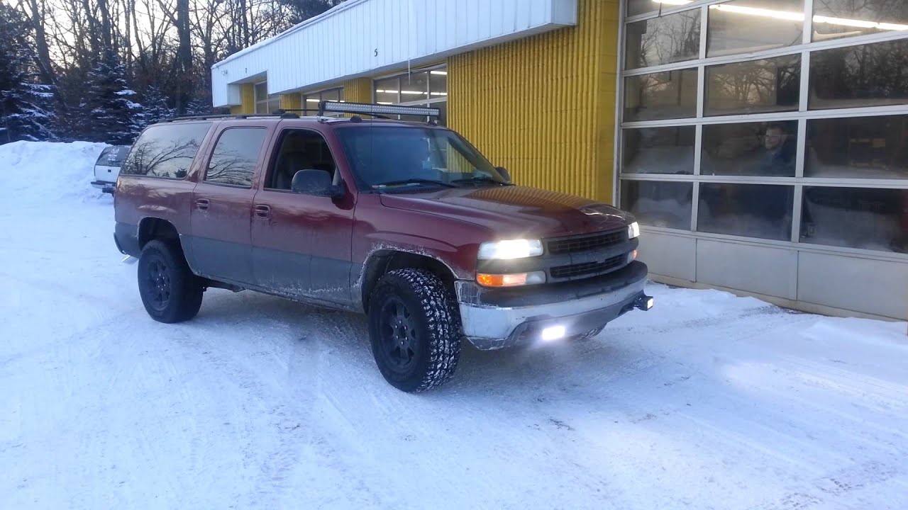 2004 suburban custom exhaust - YouTube