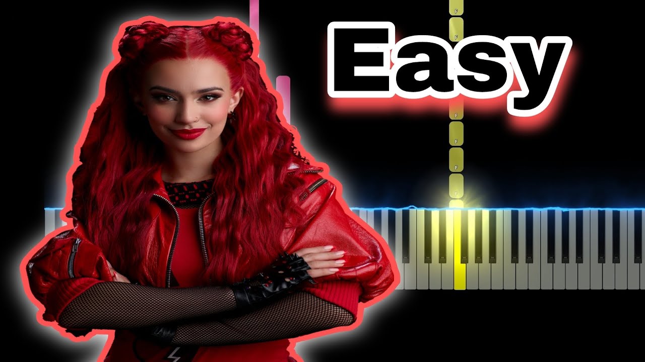 What's My Name (Red Version) Descendants: The Rise Of Red (Easy Piano ...
