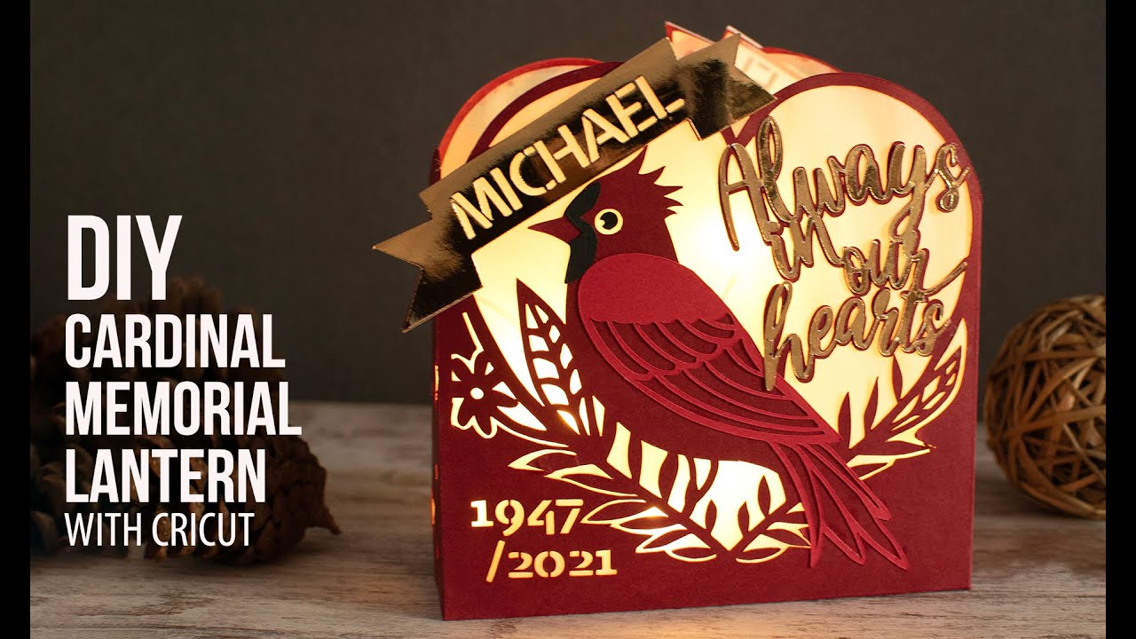 Cardinal Memorial Lantern Assembly Tutorial and Template - YouTube