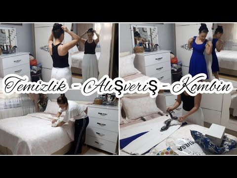 TEMİZLİK VLOG🌿YATAK ODASI TEMİZLİK MOTİVASYON🌿ALIŞVERİŞ-KOMBİN🌿KARACA NEVRESİM TAKIMI🌿KIBRIS TATLISI