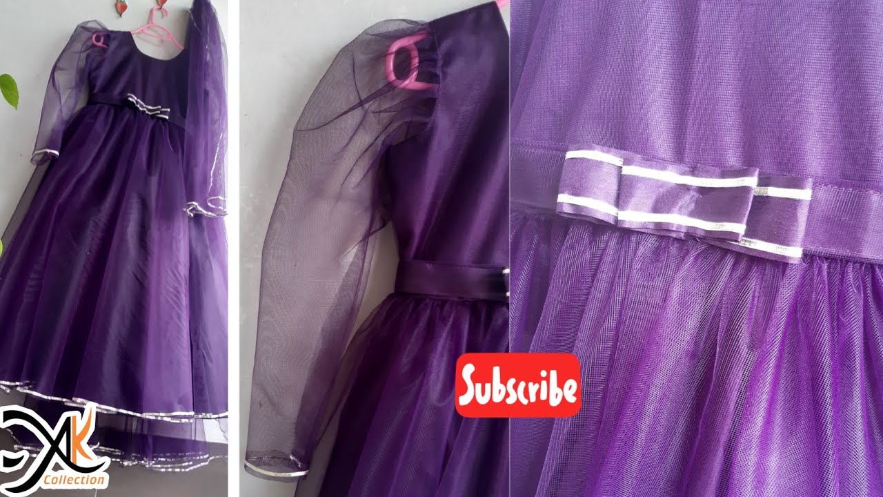 beautiful net frock design||tail net frock||Order now||elegant frock ...