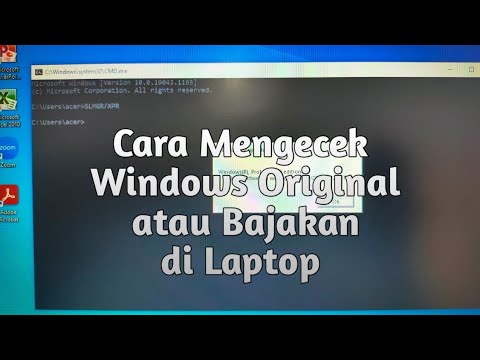 Cara Mengetahui Windows Original/Bajakan di Laptop - YouTube