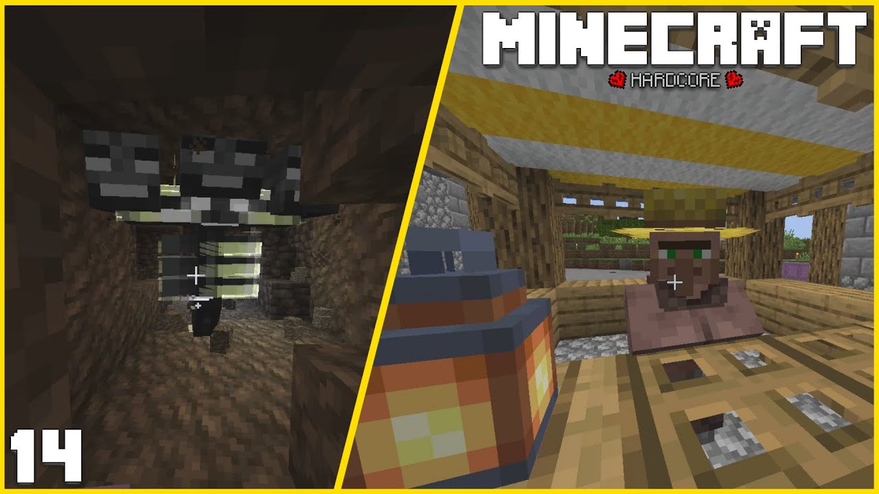 Ep.14 Boss Fight & Buildings | Hardcore Minecraft - YouTube