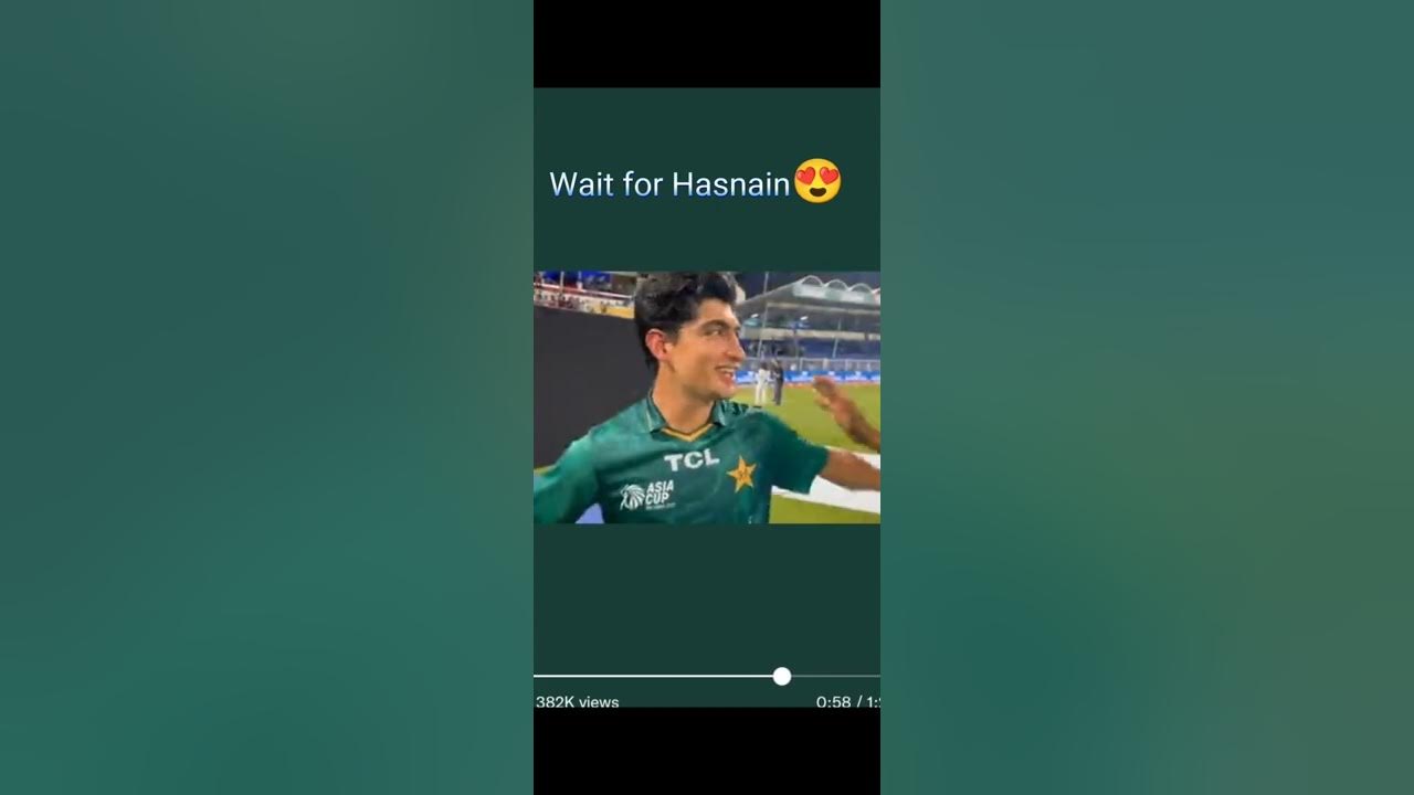 Naseem Shah And M. Hasnain Love😍 ||Naseem shah man of the match🏏 - YouTube