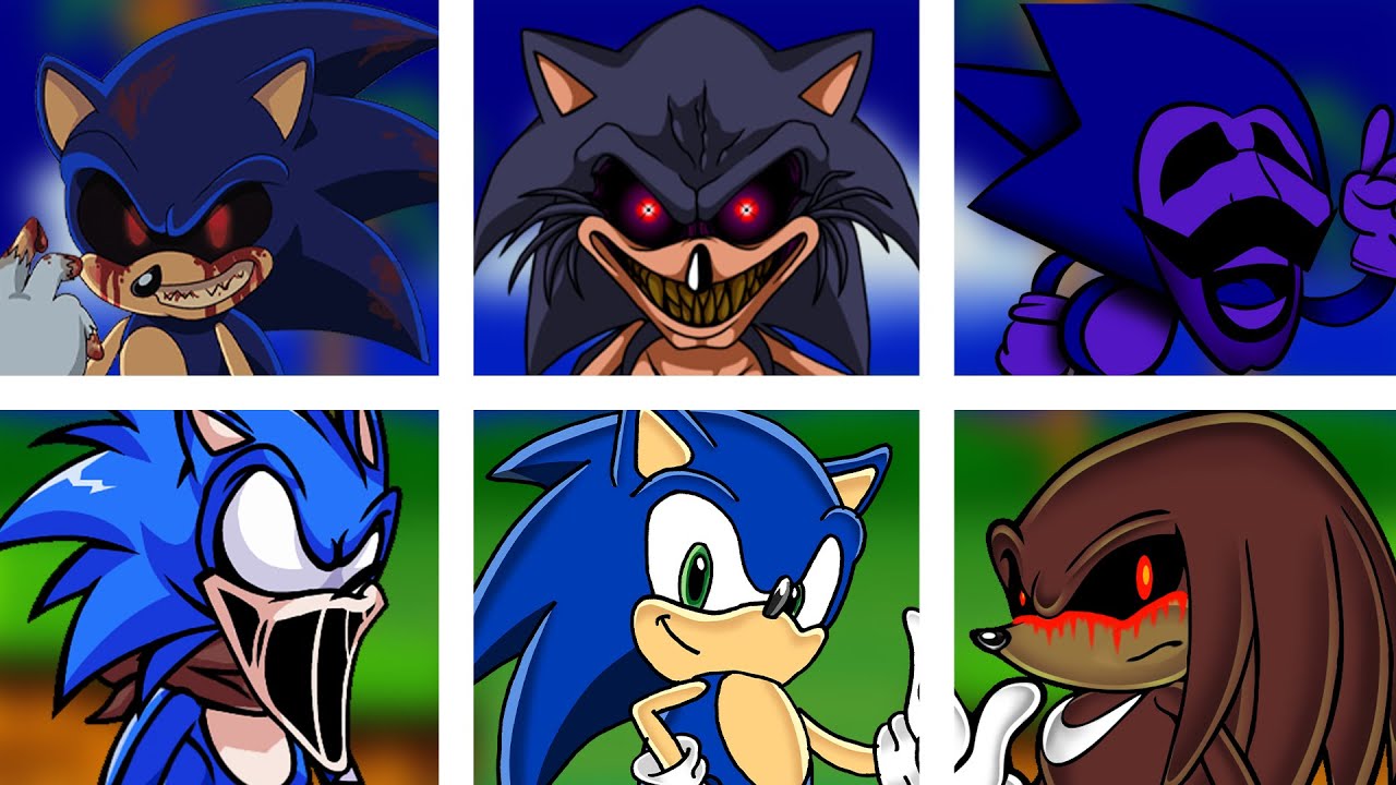 FNF - Sonic all characters sings - YouTube
