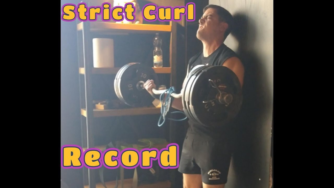 I beated a Strict Curl National Record (73kg Strict Curl) - YouTube
