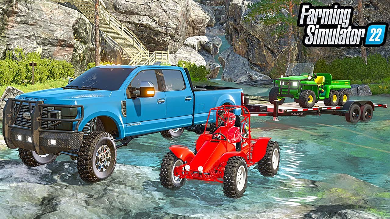 FS22 - LUXURY CAVE EXPLORING! (F-350, DUNE-BUGGY MODS) - YouTube