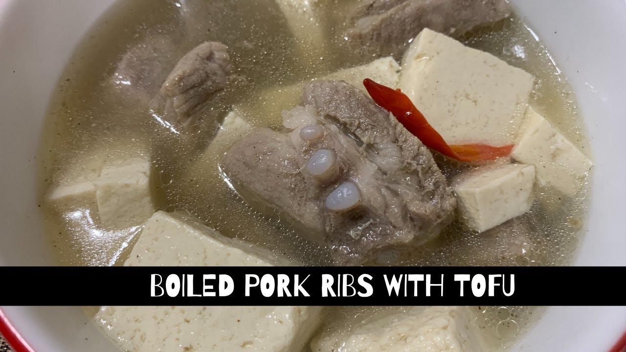 (HMONG FOOD) Boiled pork ribs with Tofu - YouTube