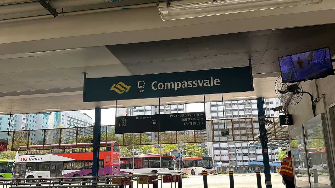 Buses at Compassvale Interchange - YouTube