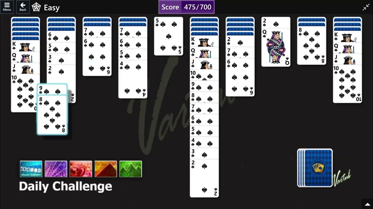 Microsoft Solitaire Collection - Spider | Daily Challenge August 2nd ...