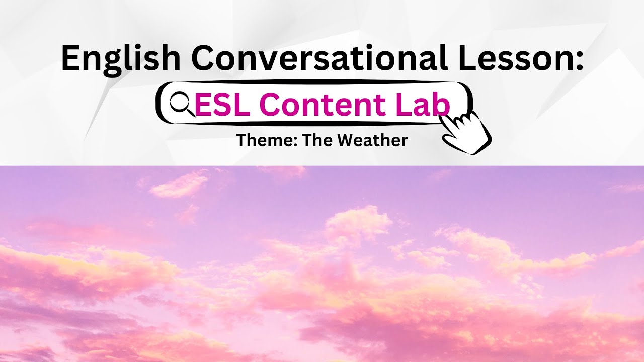The Weather: 1-Hr Conversational English Lesson for ESL Teachers ...