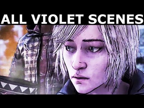 All Violet Scenes - The Walking Dead Final Season 4 Episode 1: Done ...