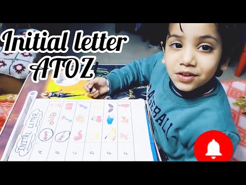 How to learn initial letter| Toddler learn initial letter ATOZ| kids ...