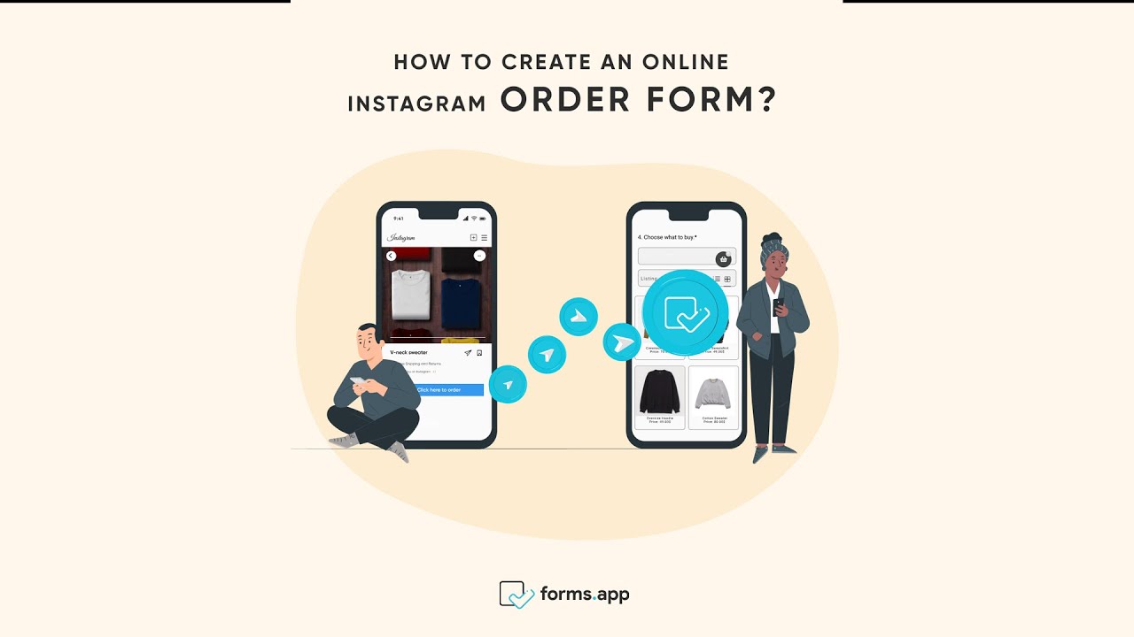How to create an online Instagram order form? - YouTube