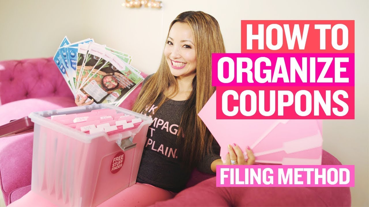How to Organize Coupons - Whole Insert Filing Method - YouTube