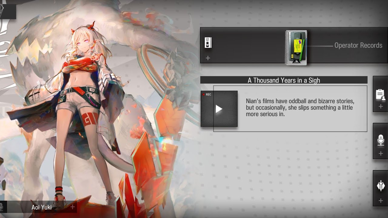 [Arknights] Nian Operator Record - A Thousand Years in a Sigh - YouTube