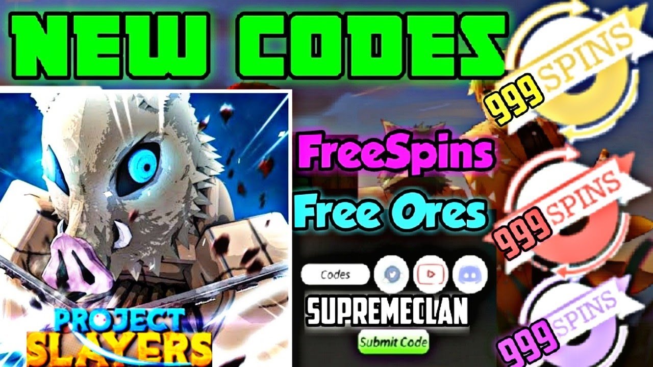 PROJECT SLAYERS NEW CODES, SPIN CODES & DAILY SPIN CODES FOR OCTOBER ...