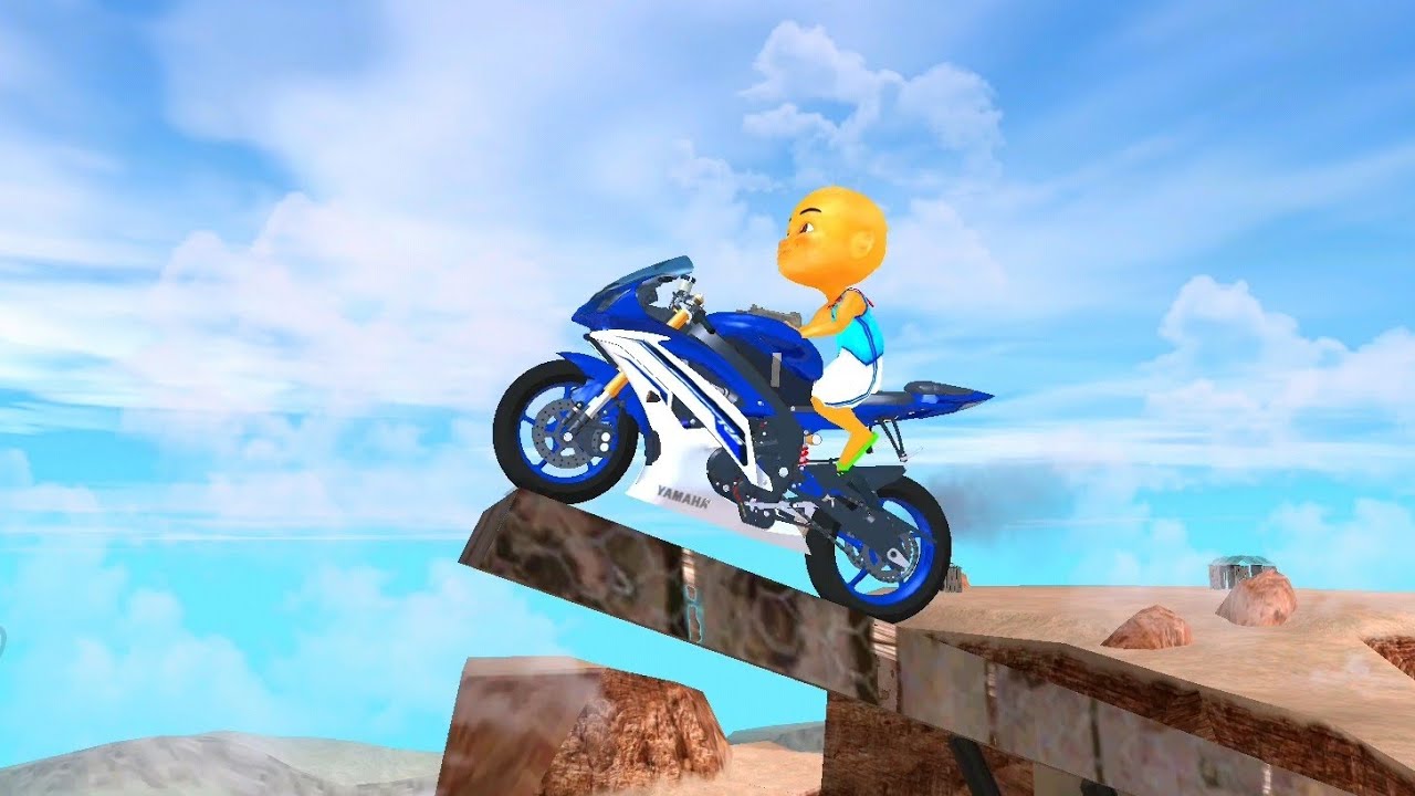 IPIN Jamping motor Lintasan Tertinggi ikuti jejak Upin😍 - YouTube