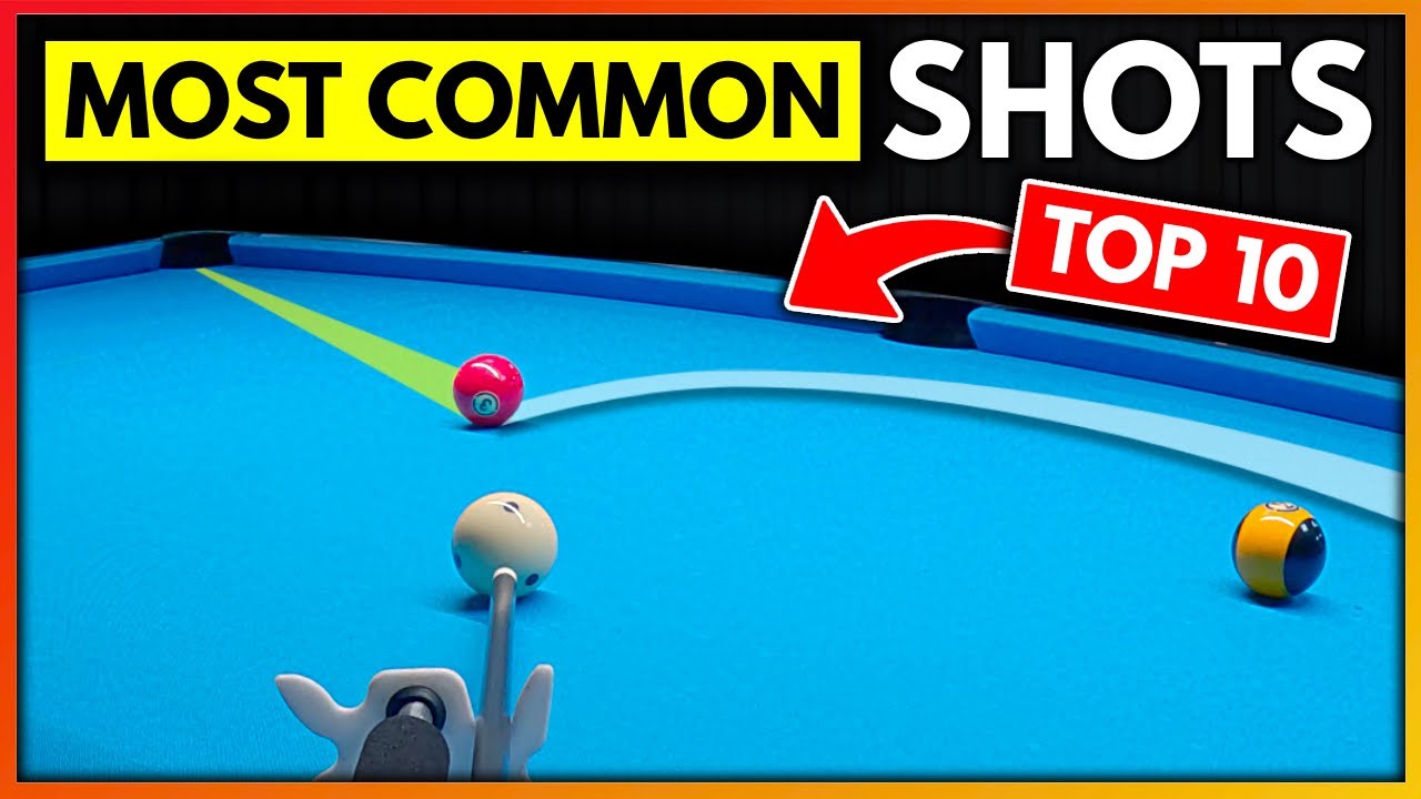 TOP 10 MOST COMMON Shots You MUST Know in Pool - YouTube