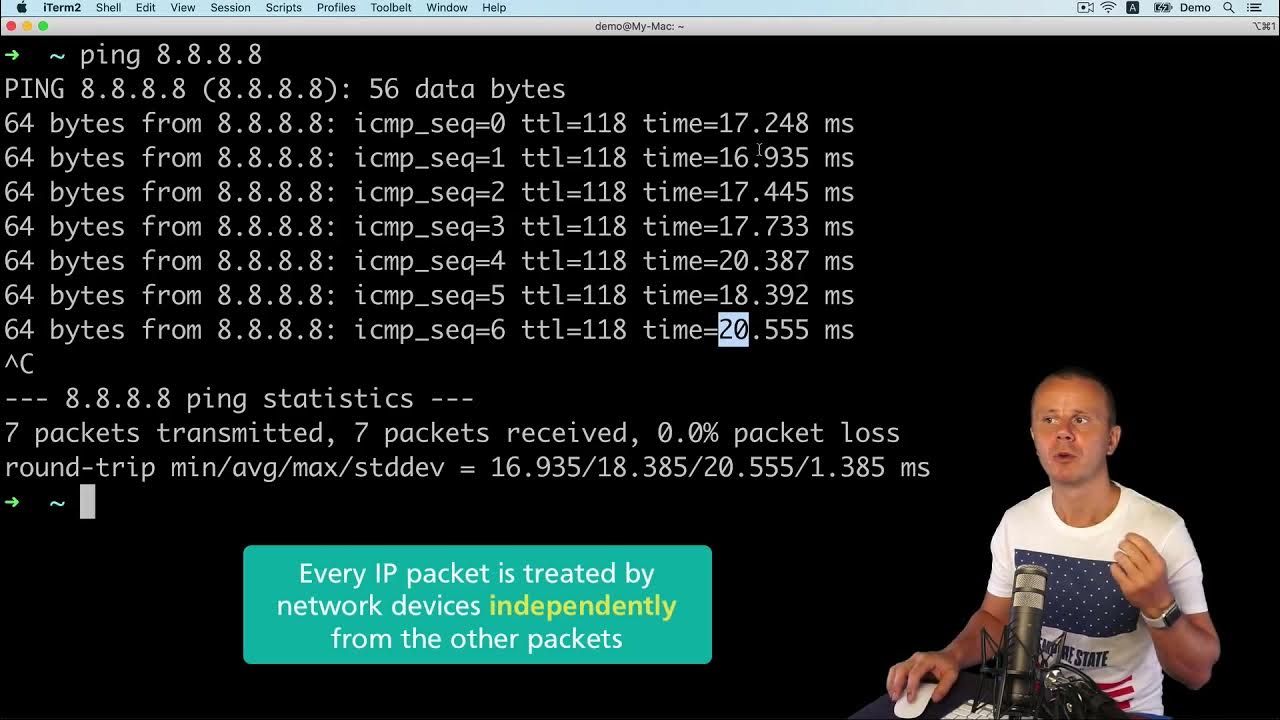 Measuring RTT (Round Trip Time) using Ping utility - YouTube