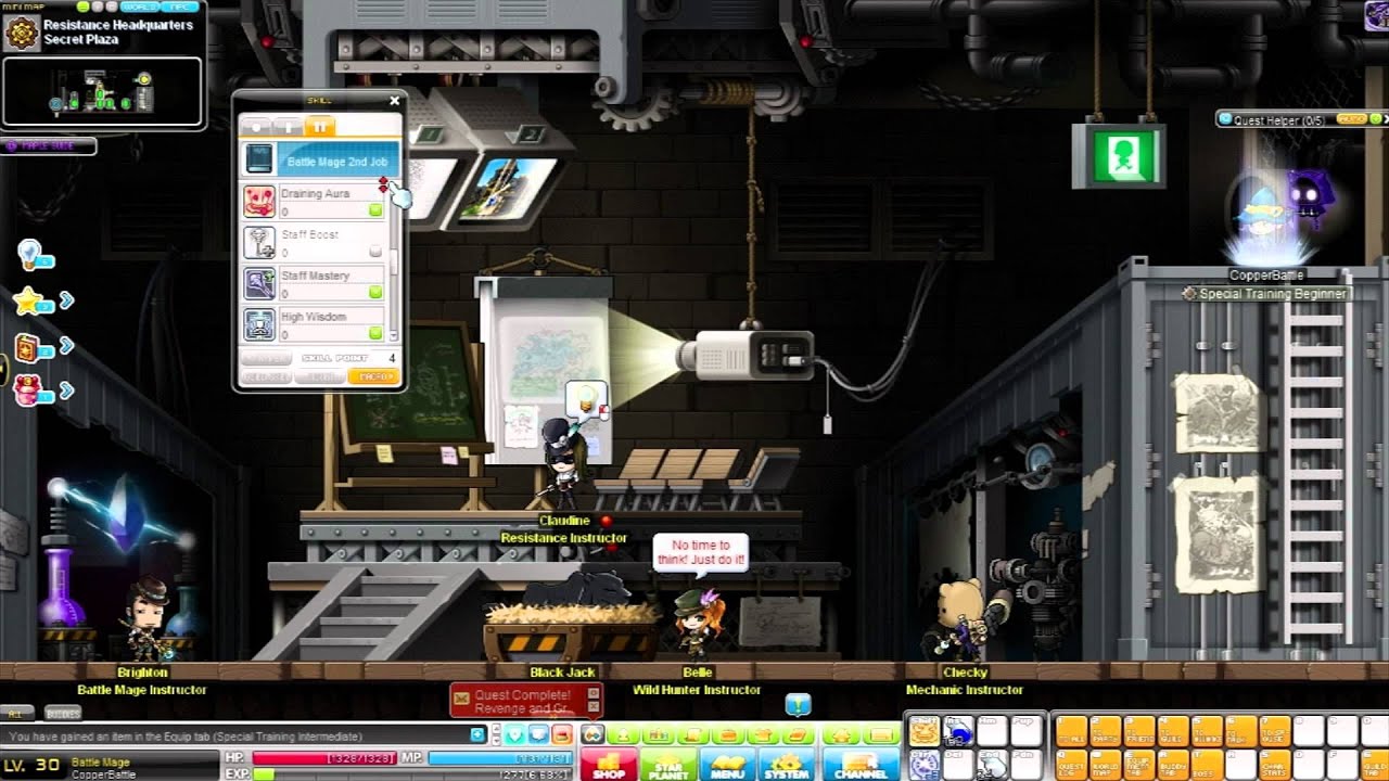 MapleStory Black Heaven - Revamped Resistance classes - 1st job - YouTube