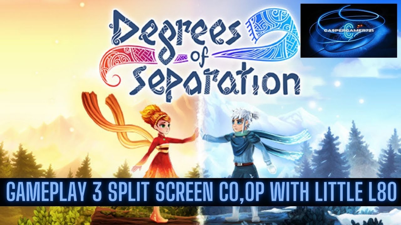 Degrees of Separation, puzzle platformer gameplay EP3 Split Screen co ...
