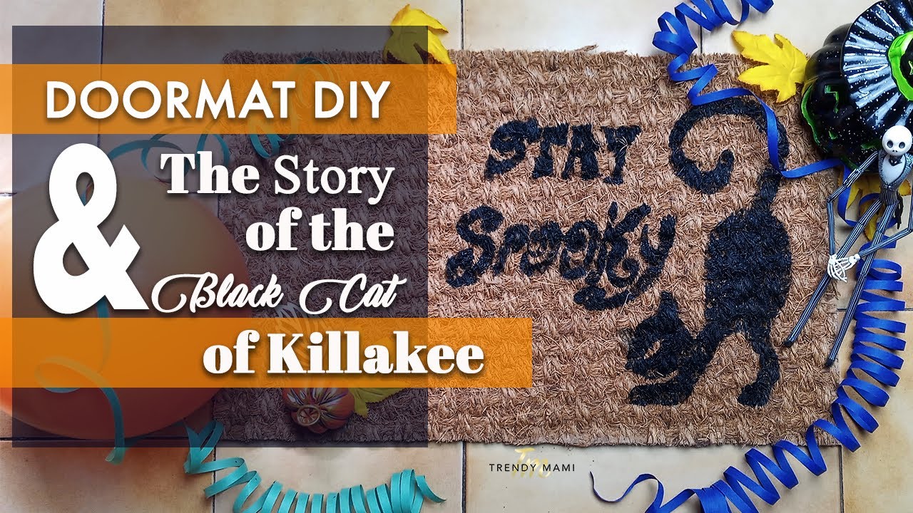 🎃 DIY Halloween Doormat + Spooky Storytime🎃 | 😱 Ever Heard about Black ...