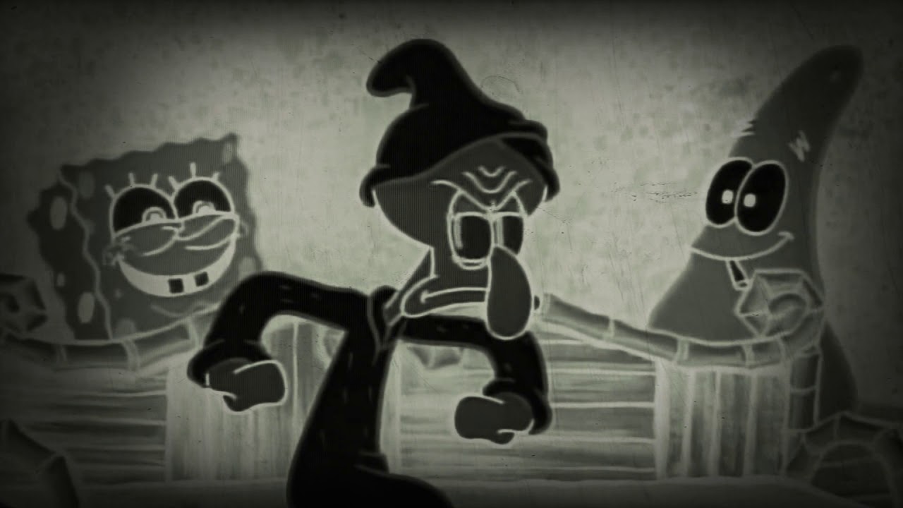 Spongebob squarepants squidward the unfriendly ghost colorful - YouTube