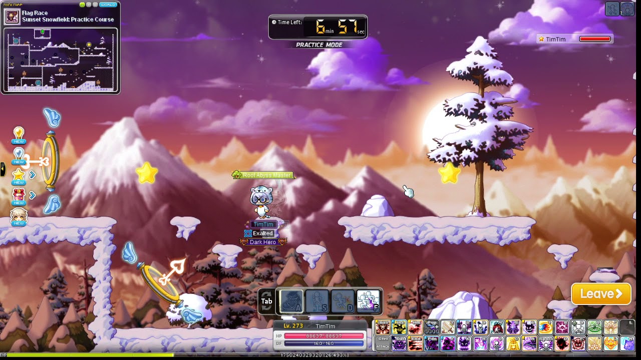 Maplestory Exalted Sunset Flag race 1000 points - YouTube