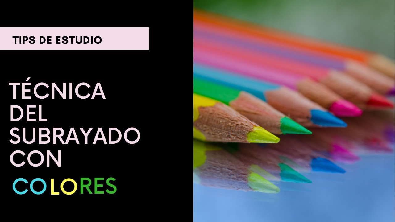 TÉCNICA DEL SUBRAYADO CON COLORES - YouTube