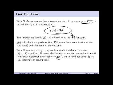 A Brief Introduction to Generalized Linear Models - YouTube