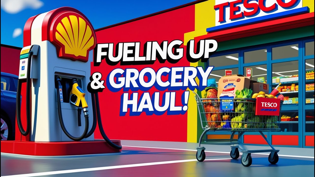 Refueling at Shell ⛽ & Grocery Shopping at Tesco 🛒 | Early Morning Vlog ...
