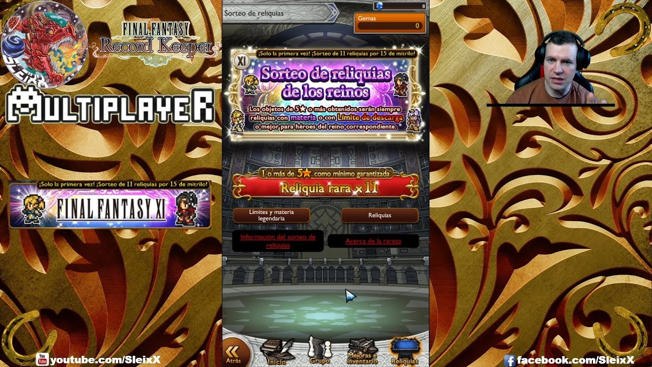 FFRK: Tiradas en el Banner de Reino de FFXI y hablemos de la Tier List ...