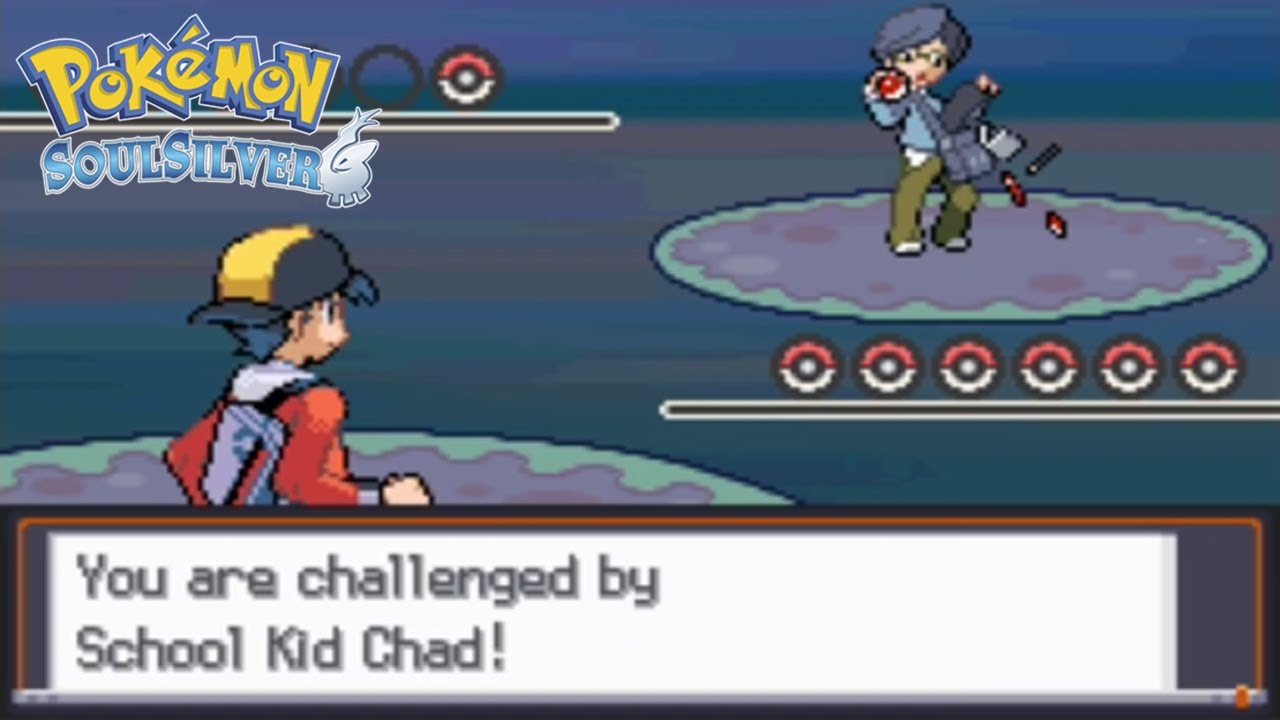 POKEMON SOUL SILVER - How to win School Kid Chad! - YouTube