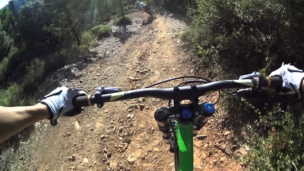Ymittos Downhill path#10 with arvanitis at camera and Hatzigeorgiou at ...