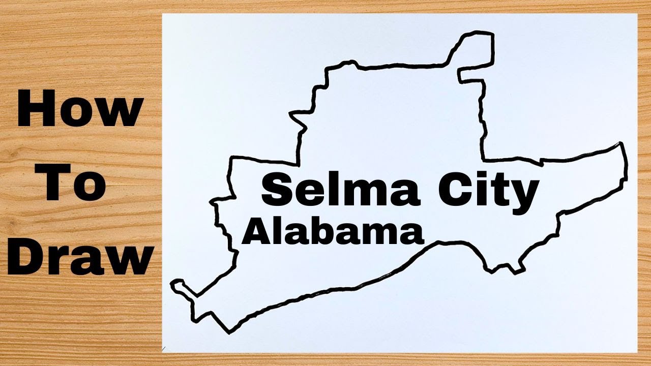 Drawing Selma City Map - United States - YouTube