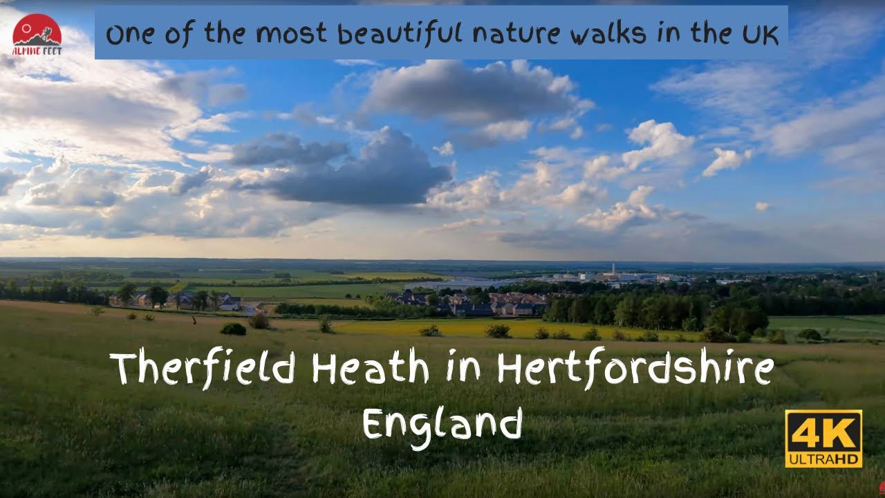 4K Virtual Walk - Therfield Heath in Royston Hertfordshire UK - YouTube